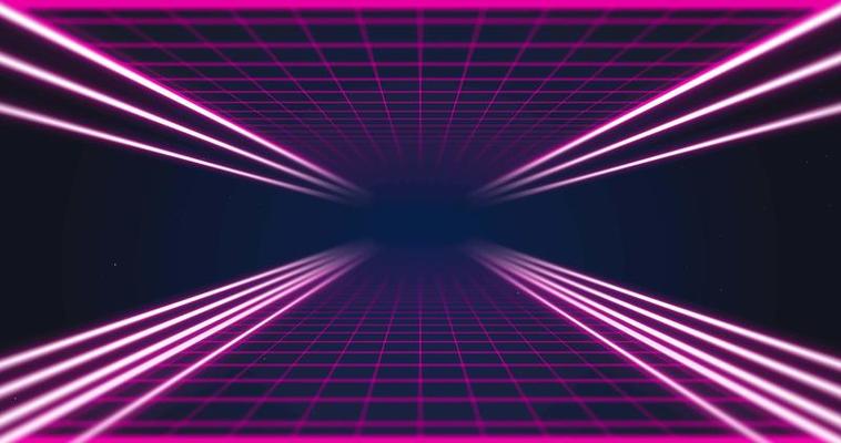 Retro Grid Stock Video Footage for Free Download