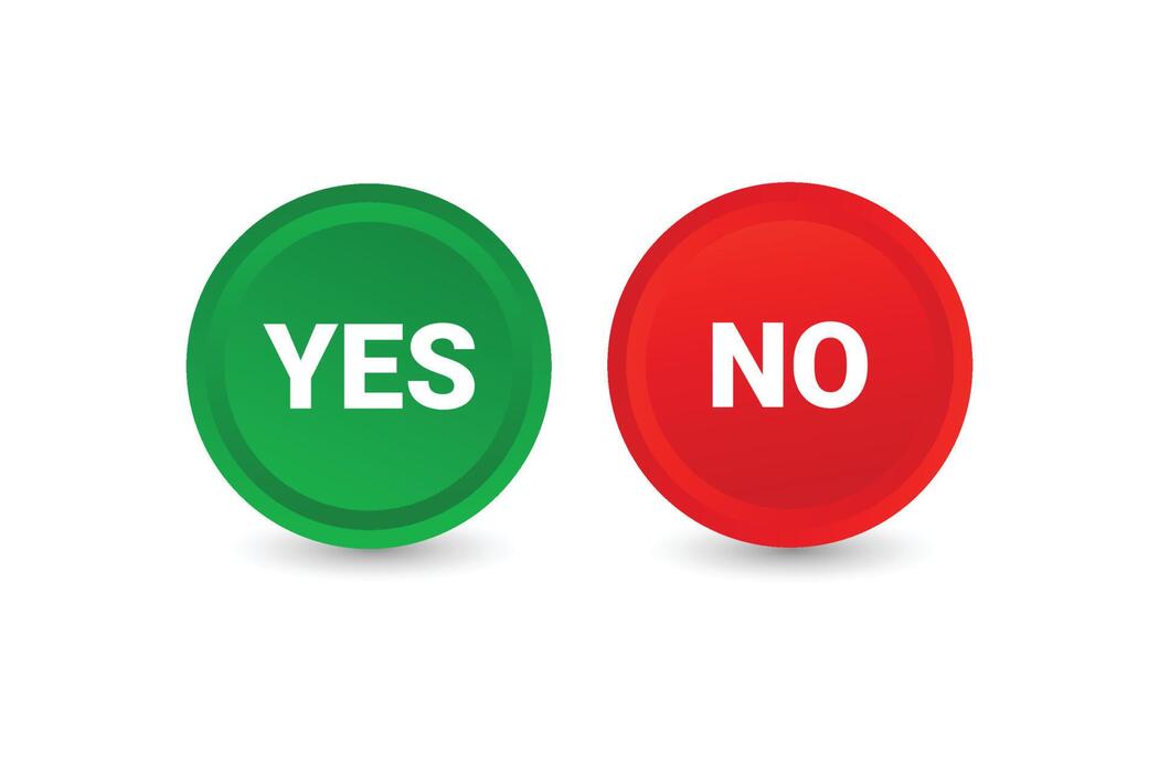 Yes No Button Vector Art, Icons, and Graphics for Free Download