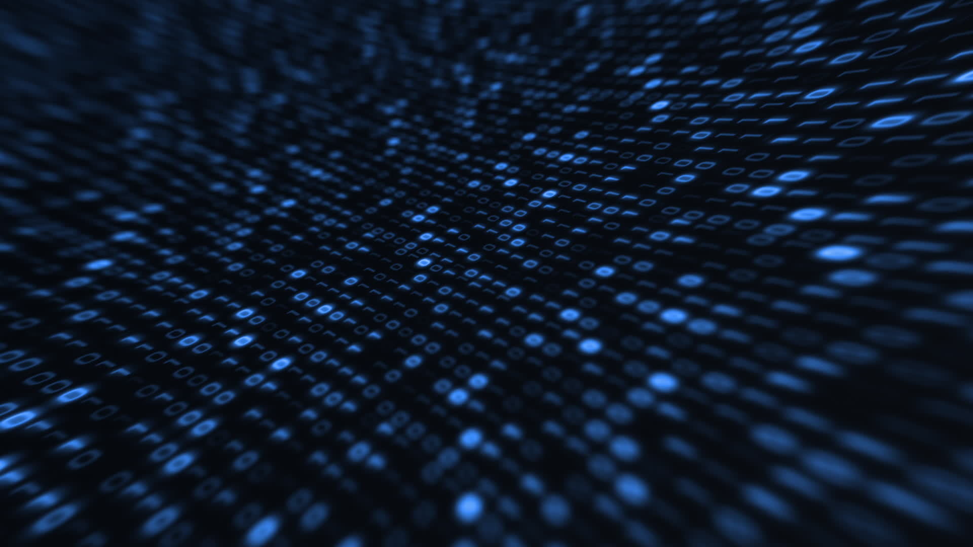 Glowing blue computer binary code ones and zeros moving towards the ... Glowing blue computer binary code ones and zeros moving towards the ...