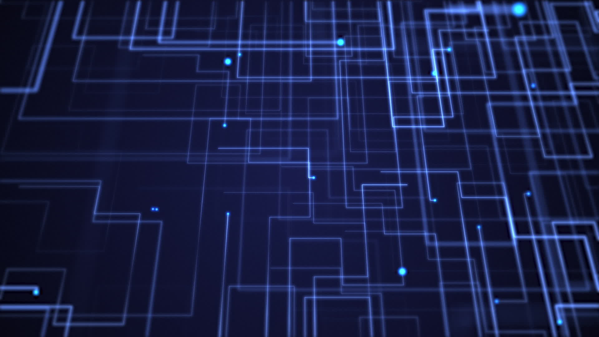 Abstract Blue Tech Computer Circuit Board Styled Background With Fast