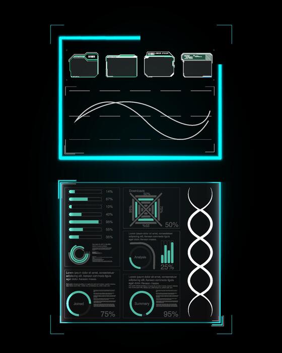 Futuristic Chart Vector Art, Icons, and Graphics for Free Download