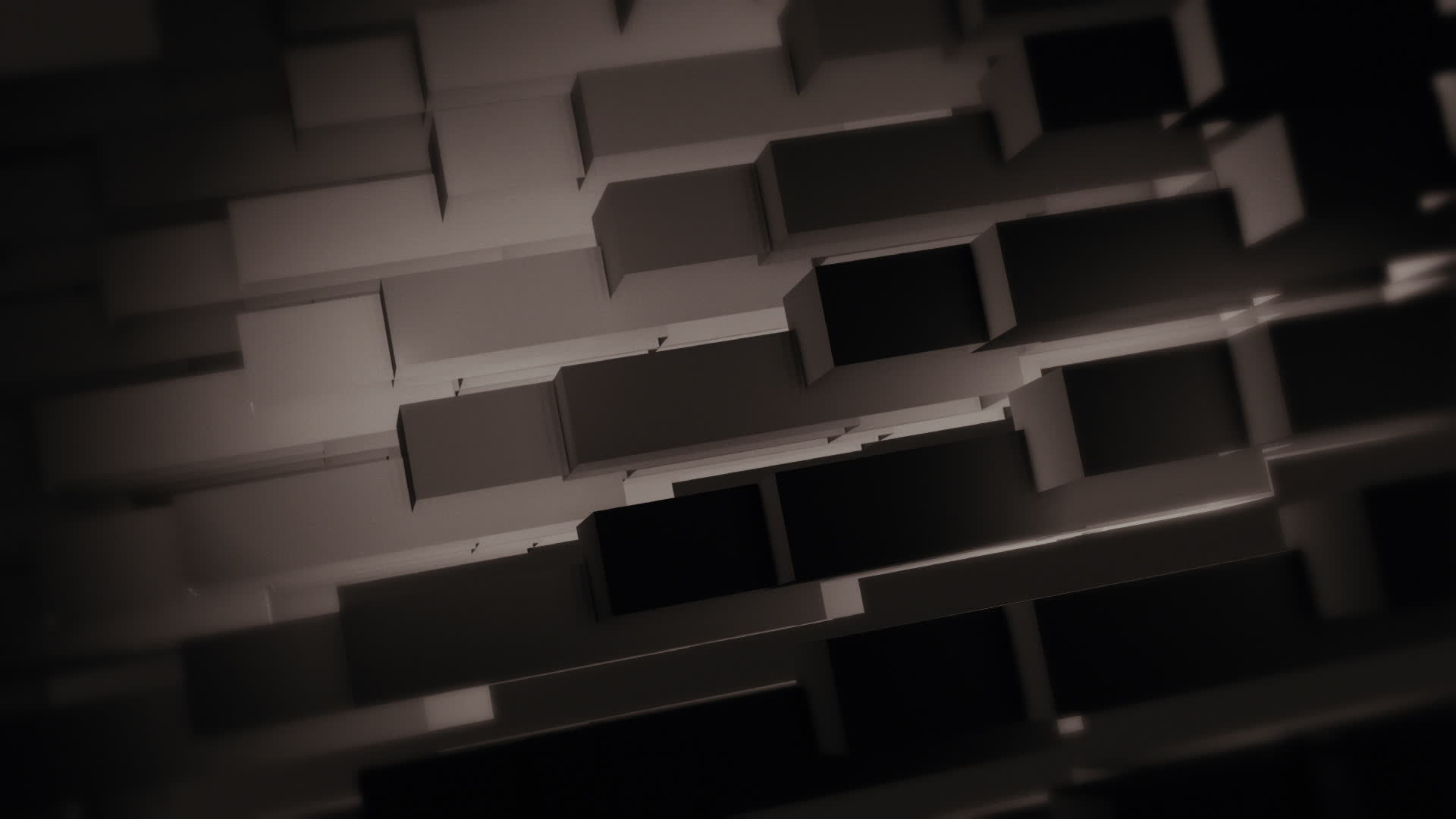 Dark abstract geometric technology motion background animation - patterned effect with gently ...