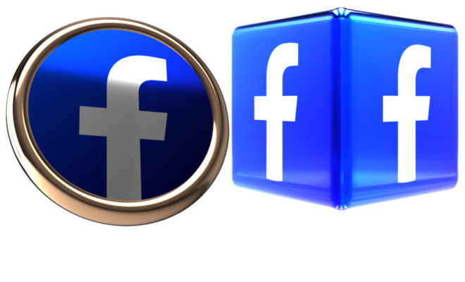 Facebook Logo 3d Pngs For Free Download
