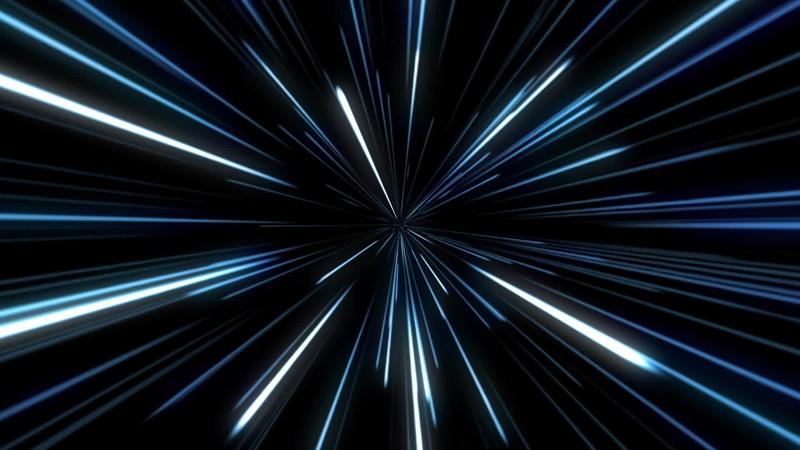Blue starburst warp stars hyperspace motion background animation. 21257158 Stock Video at Vecteezy