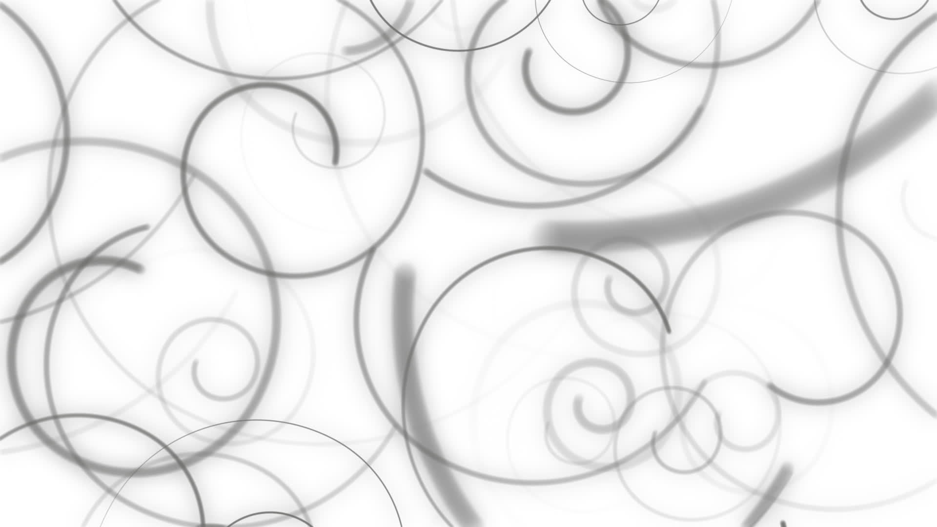 Elegant grey spirals on white motion background animation. Full HD and looping geometric ...
