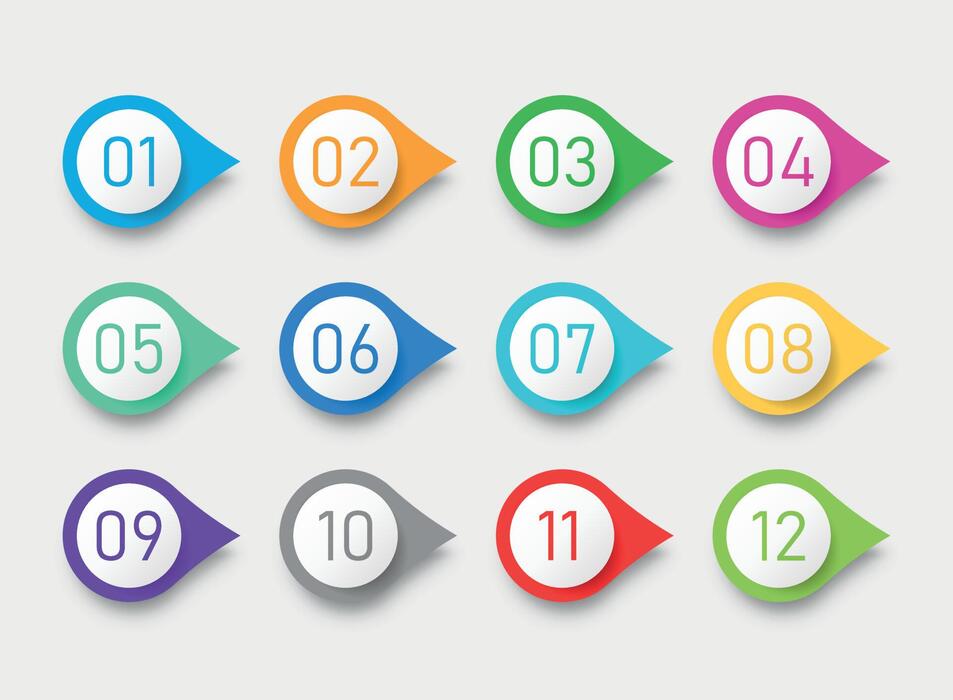 Number Icons Vector Art, Icons, and Graphics for Free Download