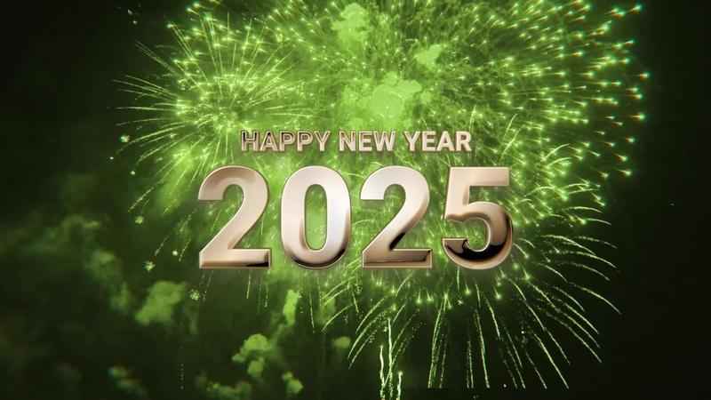 Happy new year animation 2025 V4 21285766 Stock Video at Vecteezy