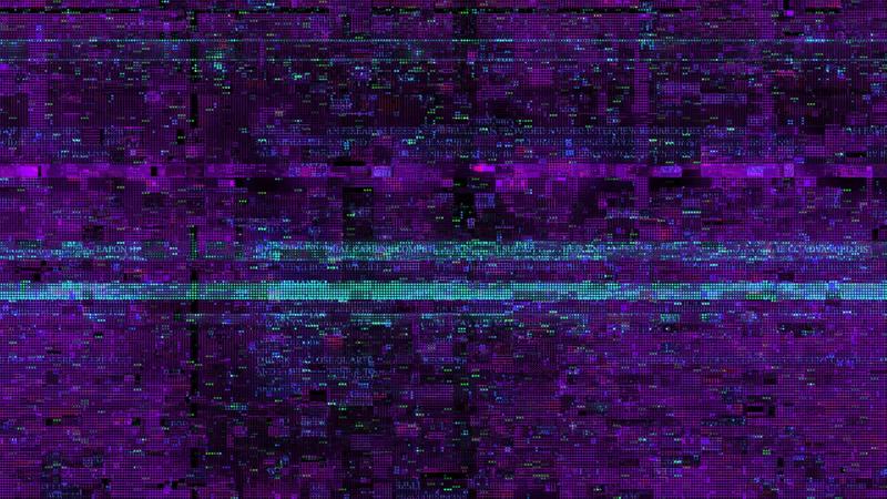 Purple Glitch Stock Video Footage for Free Download
