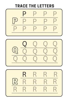 Tracing Alphabet Worksheets Vector Art, Icons, and Graphics for Free ...