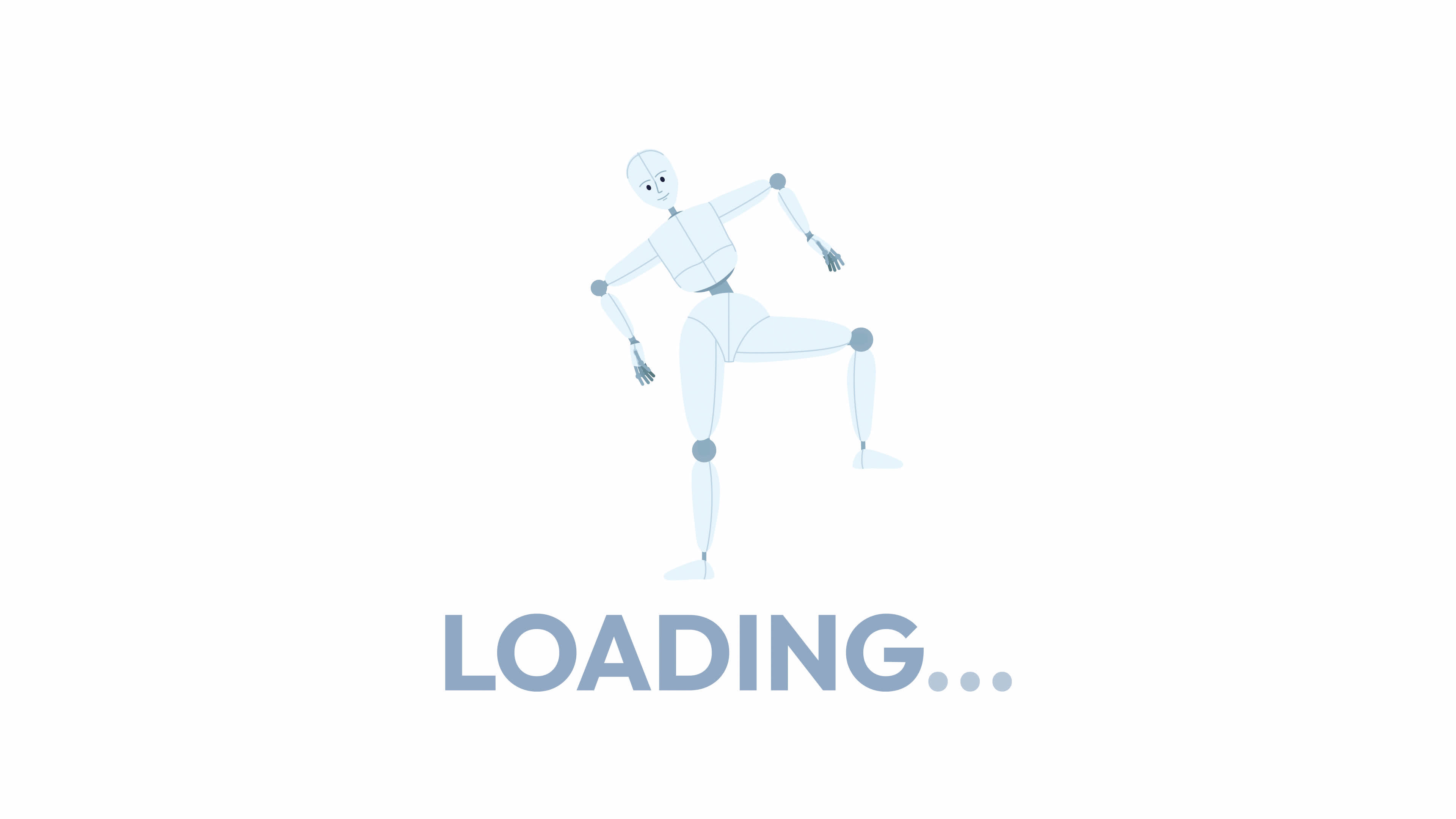 Animated dancing human robot loader 21413565 Stock Video at Vecteezy