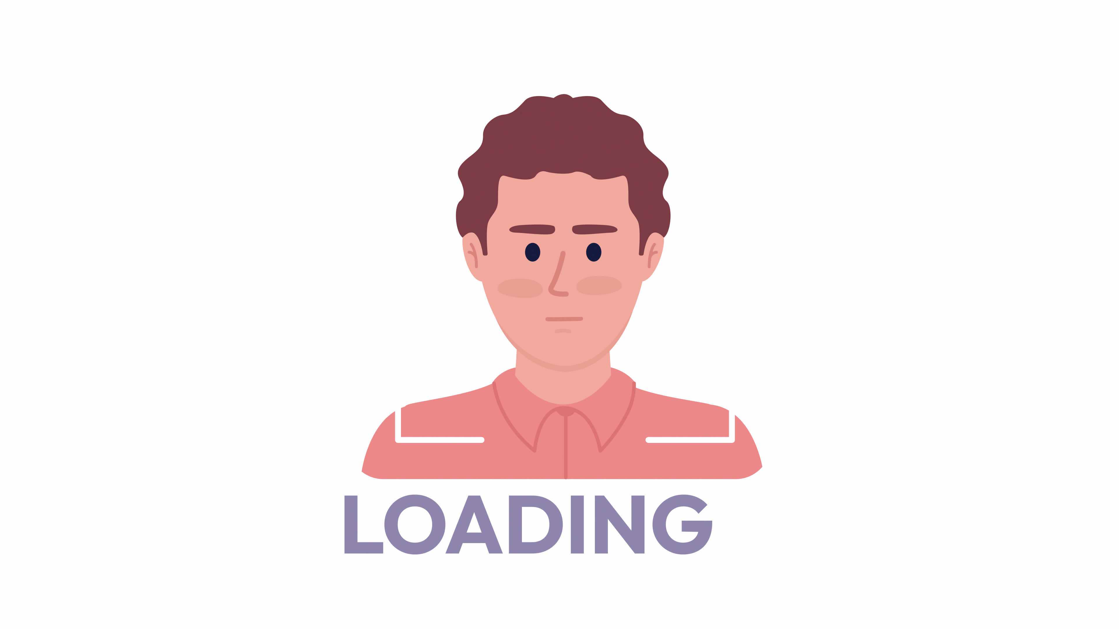 Animated Id Verifying Service Loader Recognition Flash Message 4k Video Footage Color
