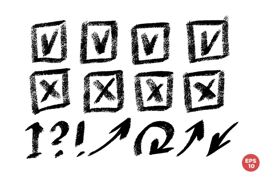 Hand Drawn Checkbox Vector Art, Icons, and Graphics for Free Download