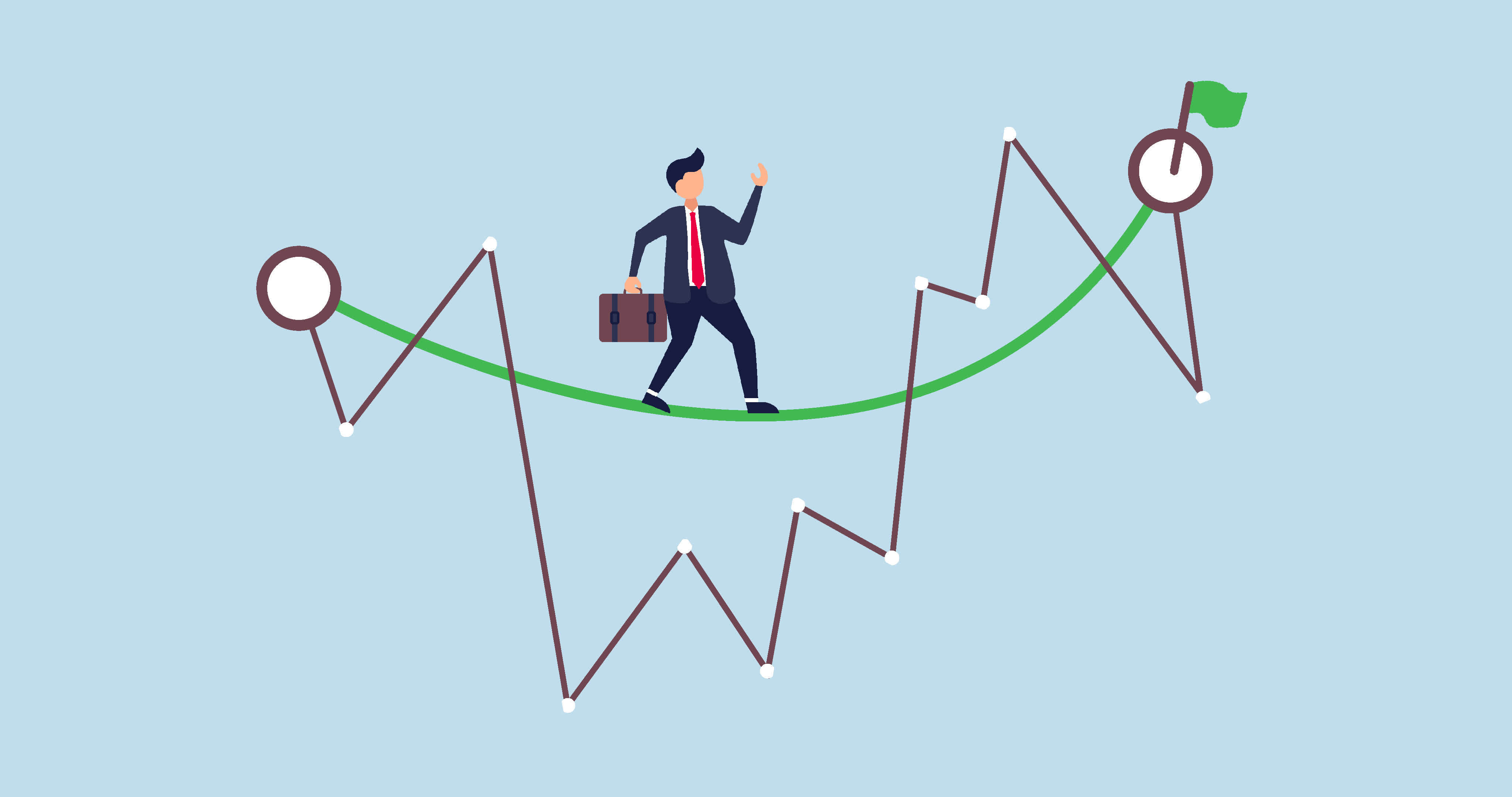 4k Easy Or Shortcut Way To Win Business Success Animation Businessmen Competing With Smart Guy 4k-easy-or-shortcut-way-to-win-business-success-animation-businessmen-competing-with-smart-guy