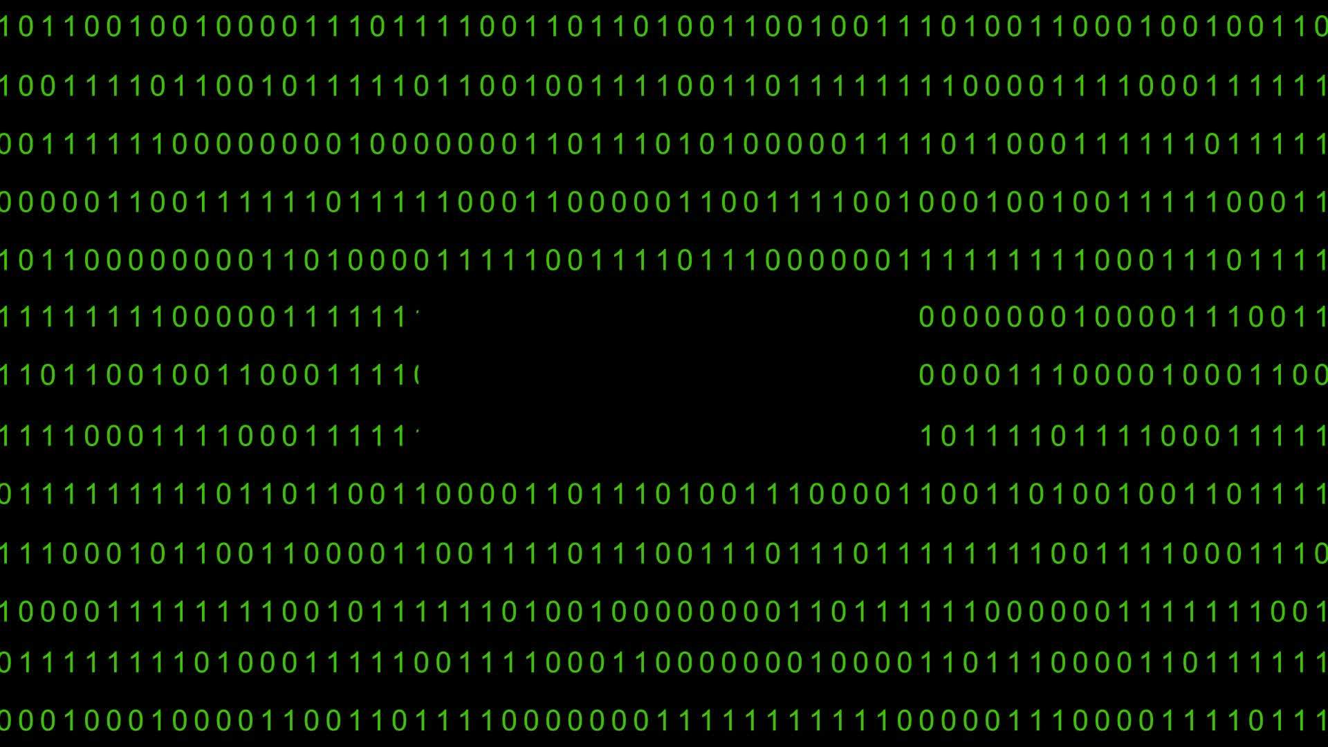 Binary Code Green Digits Background Animation With Copy Space Hacking Or Programming 21438589