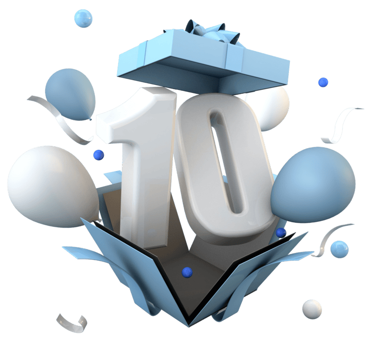 Number 10 PNGs for Free Download