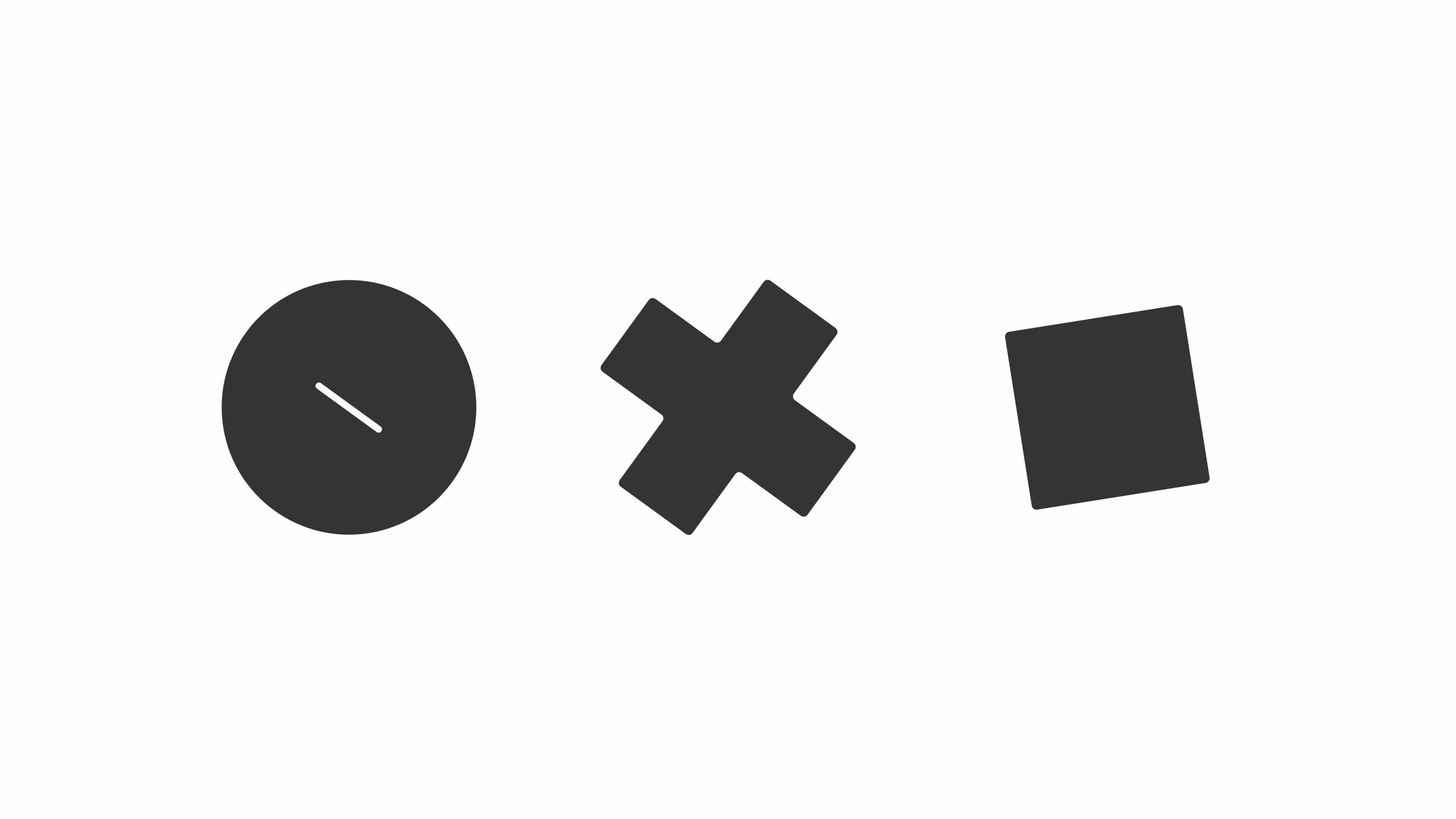 Animated multiple shapes loader. Rotating figures. Simple black and ... Animated multiple shapes loader. Rotating figures. Simple black and ...