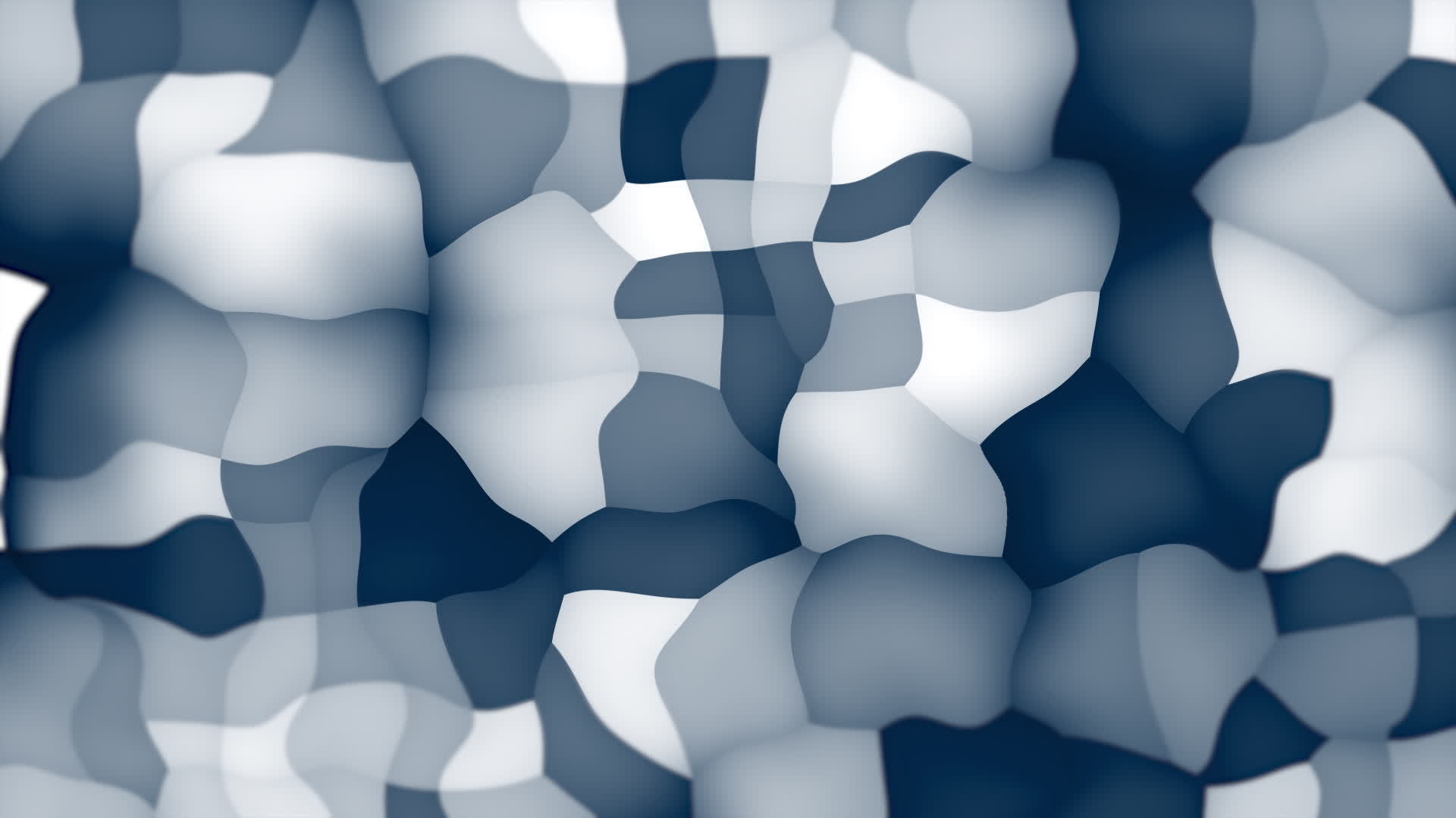 Abstract Background Animation With Blue And White Morphing Organic Shapes Full Hd And A