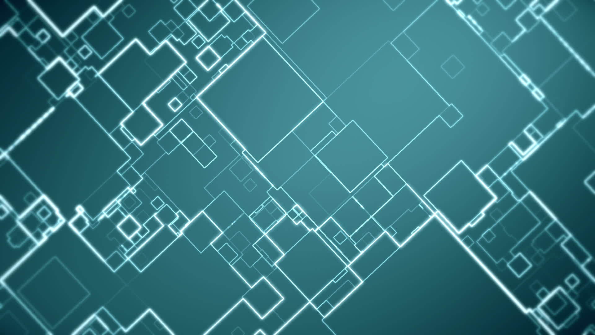 Abstract blueprint style motion background animation with gently rotating white squares and ...