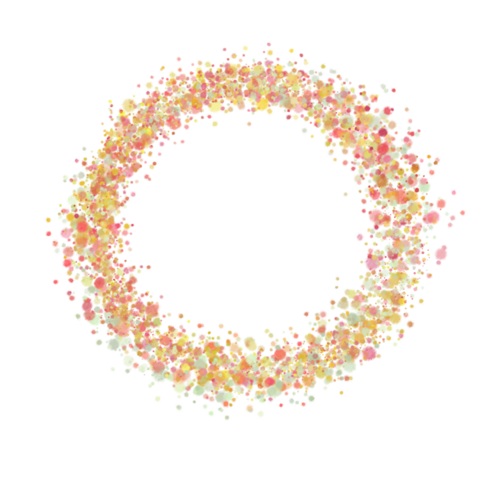 Confetti Round Frame PNGs for Free Download
