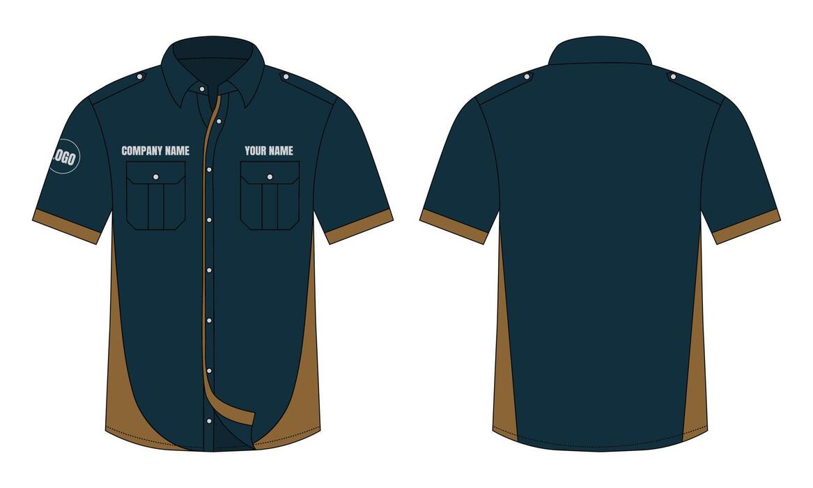Work Shirt Mockup Vector Art Icons And Graphics For Free Download
