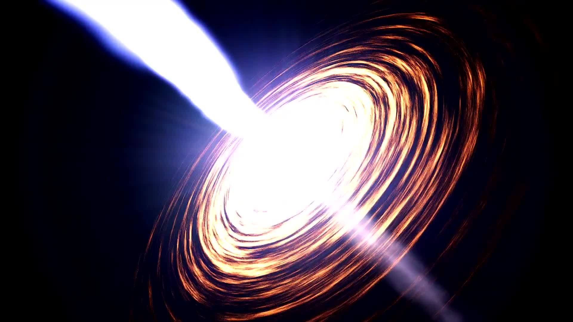 A Realistic Quasar Animation, Space Flight 21570534 Stock Video at Vecteezy