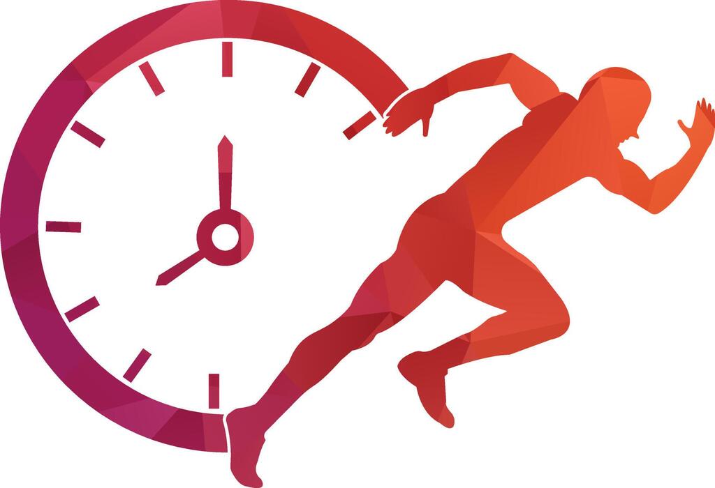 Running Clock Vector Art, Icons, and Graphics for Free Download