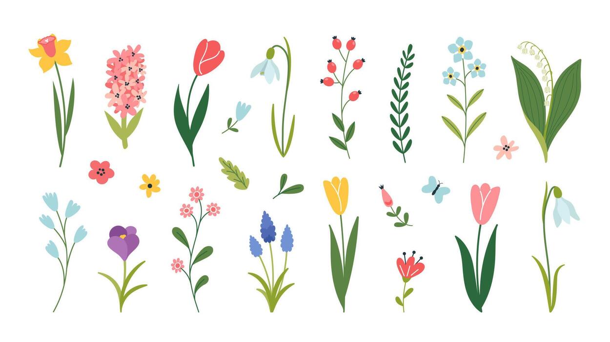 Page 3 | Spring Flowers Vector Art, Icons, and Graphics for Free Download