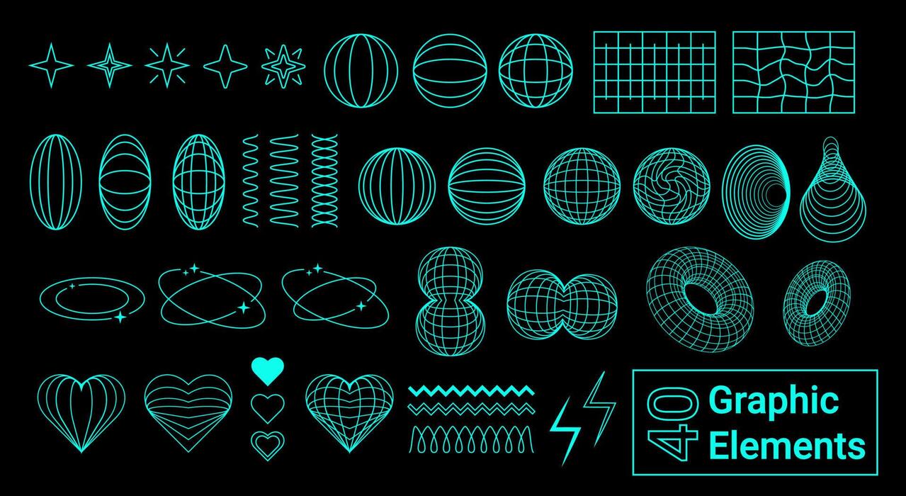 Y2k Elements Vector Art, Icons, and Graphics for Free Download