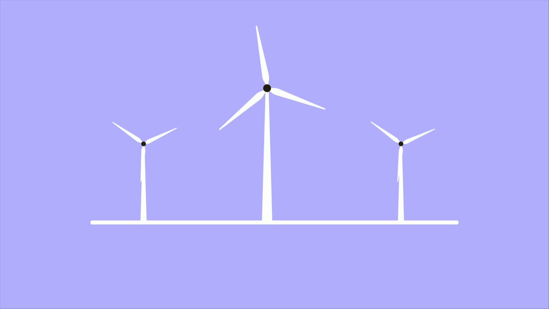 Animated Wind Turbine Cartoon