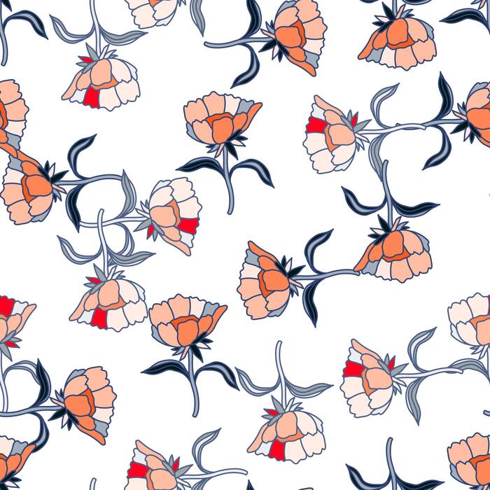 Abstract Floral Print Vector Art, Icons, and Graphics for Free Download