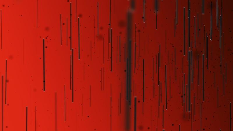 Abstract flowing dark line particles on red background. Loopable, full hd motion background ...