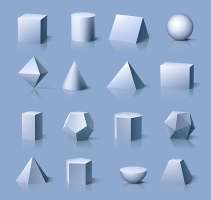 Three Dimensional Shapes Vector Art, Icons, and Graphics for Free Download