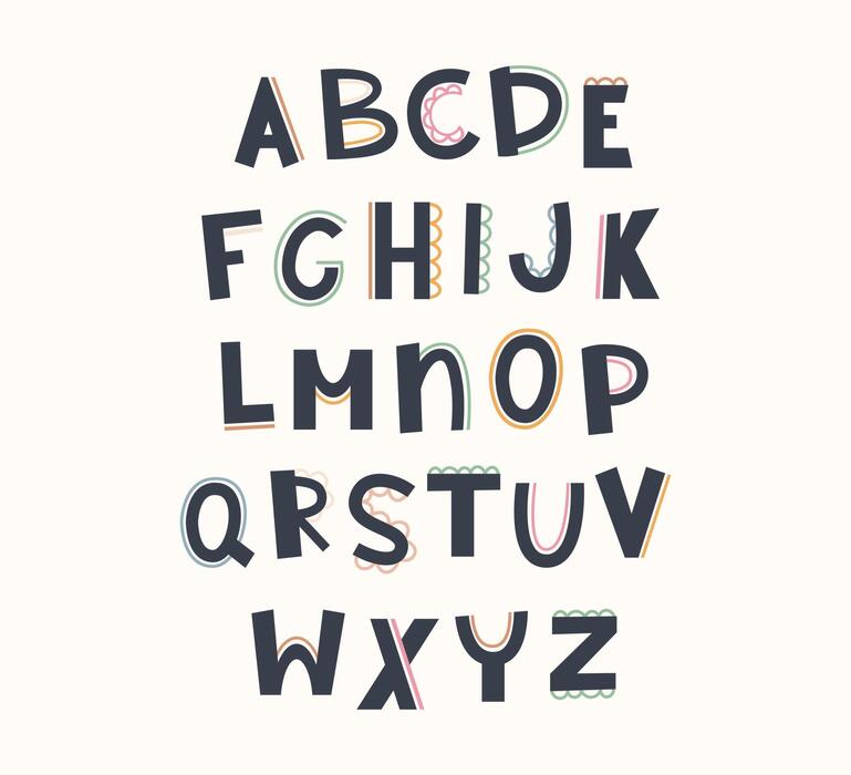 Boho Alphabet Vector Art, Icons, and Graphics for Free Download