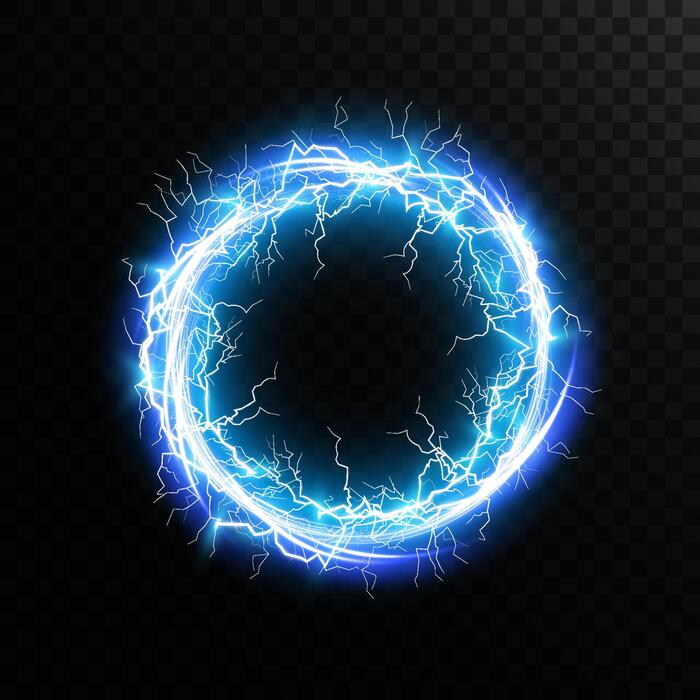 Thunder Circle Vector Art, Icons, and Graphics for Free Download