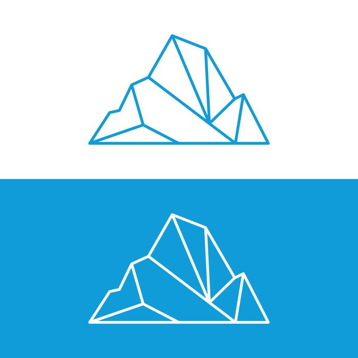 Iceberg Outline Vector Art, Icons, and Graphics for Free Download