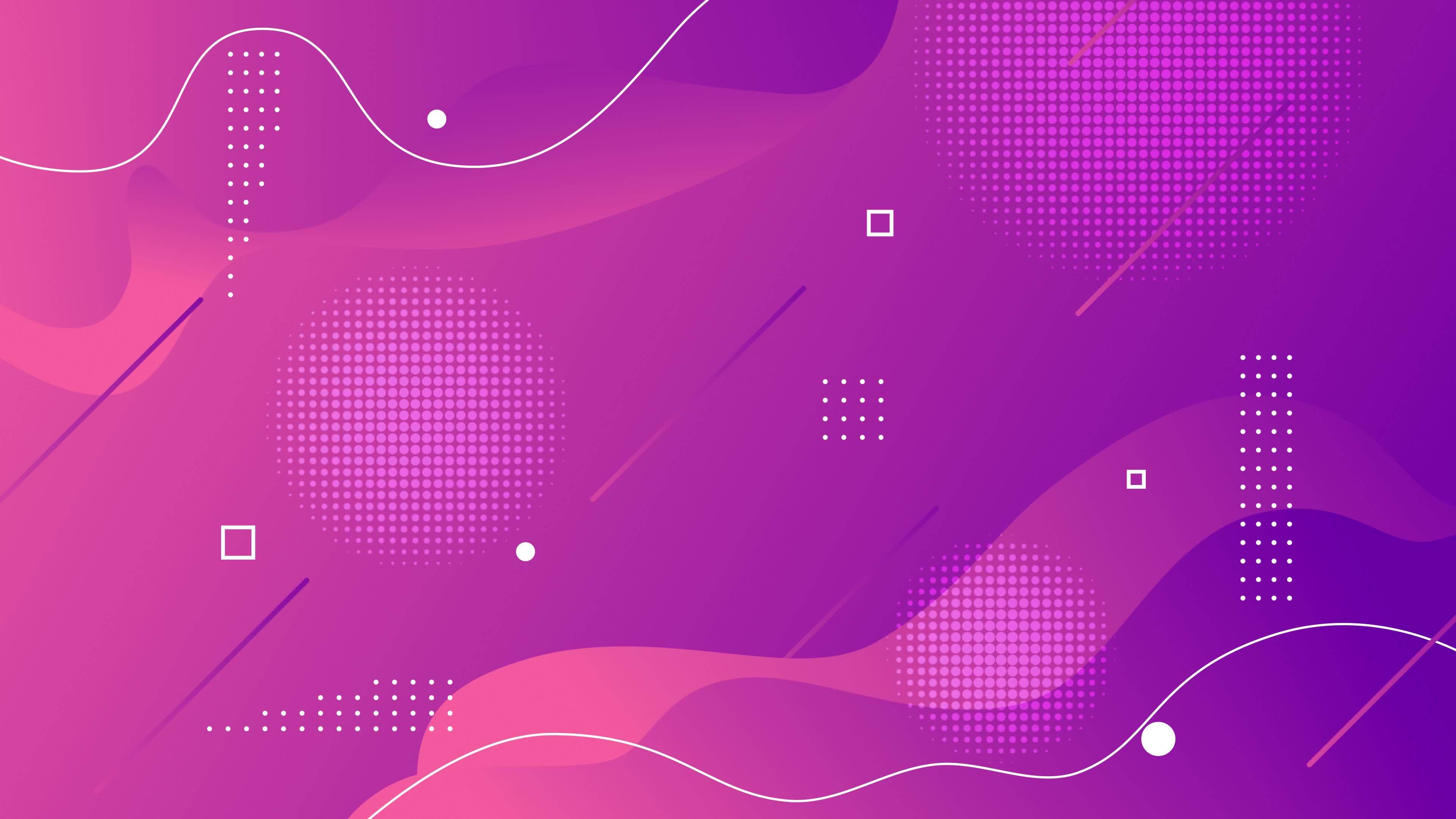 Abstract Geometric Shapes Loop Animation Modern Purple Background Seamless Motion Design