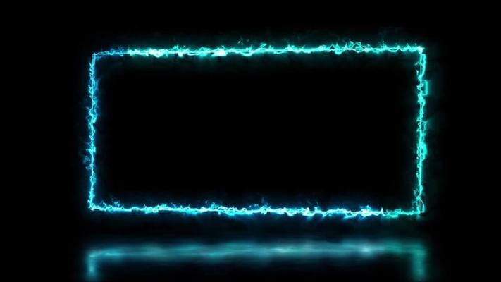 Neon Animated Frame Stock Video Footage for Free Download