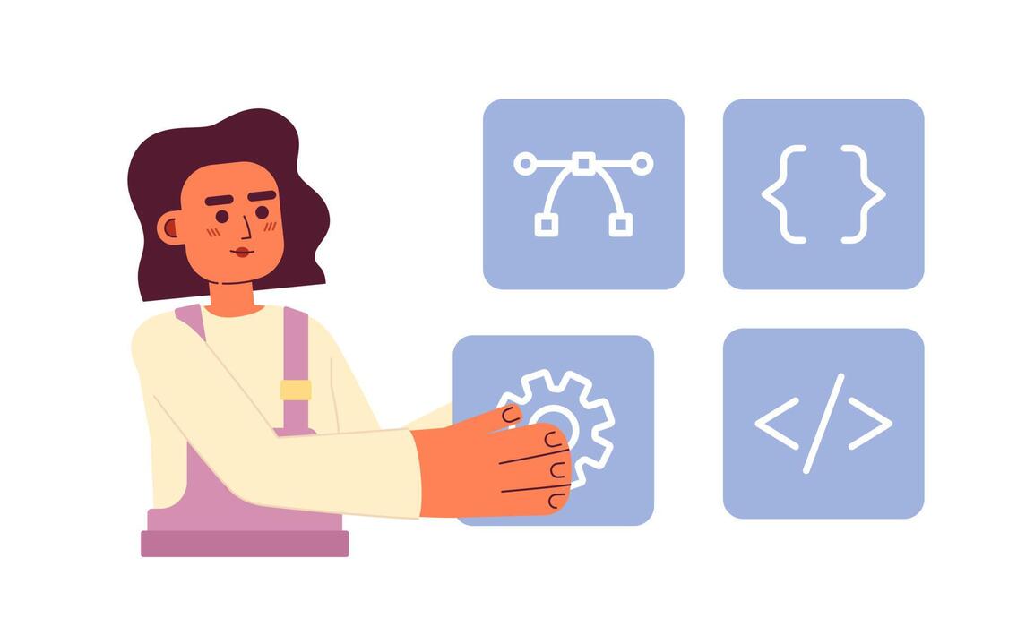 Female Developer Vector Art, Icons, and Graphics for Free Download