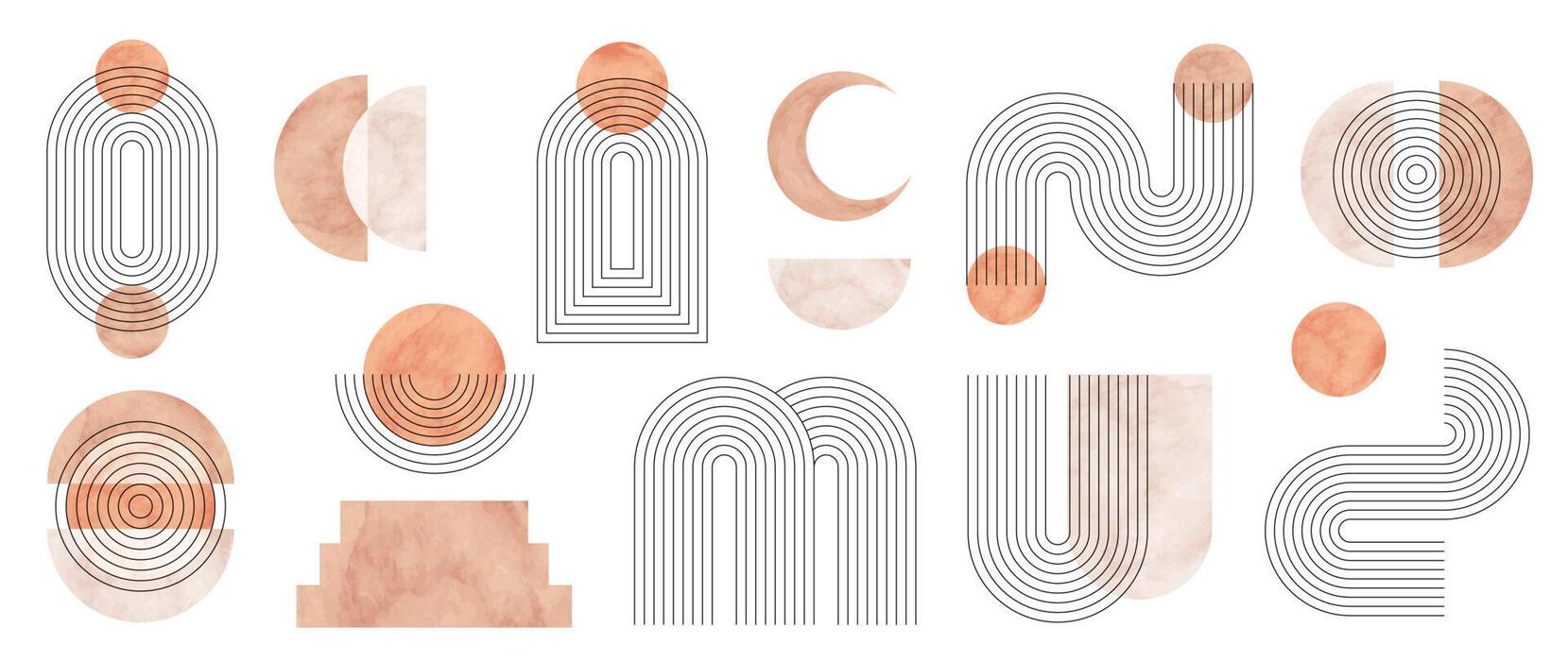 Minimal Geometric Shapes Vector Art, Icons, and Graphics for Free Download