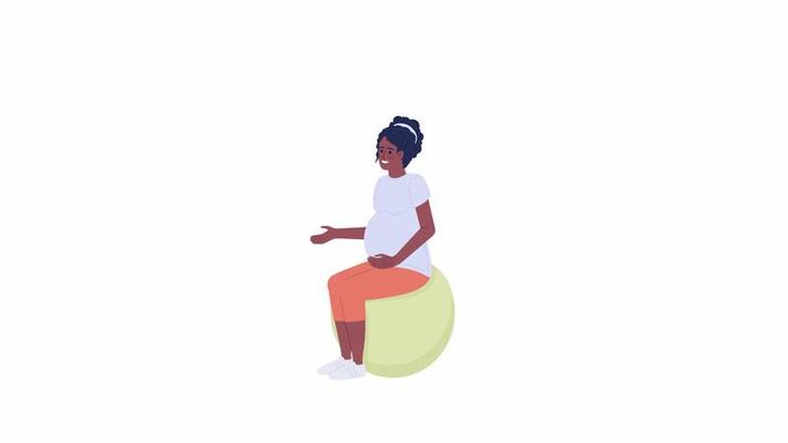 Pregnant Woman Animation Stock Video Footage For Free Download