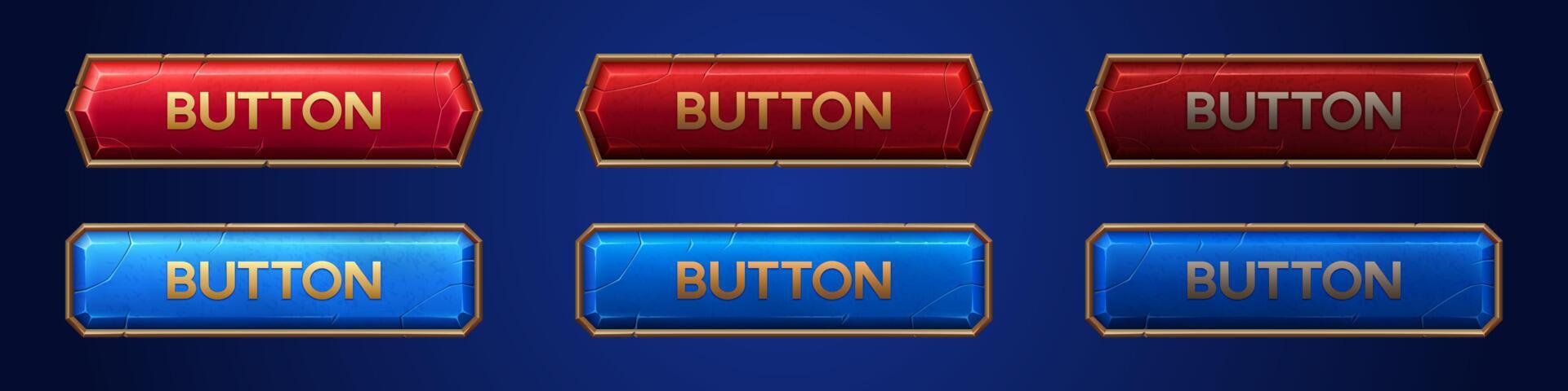 Game Ui Button Vector Art, Icons, and Graphics for Free Download