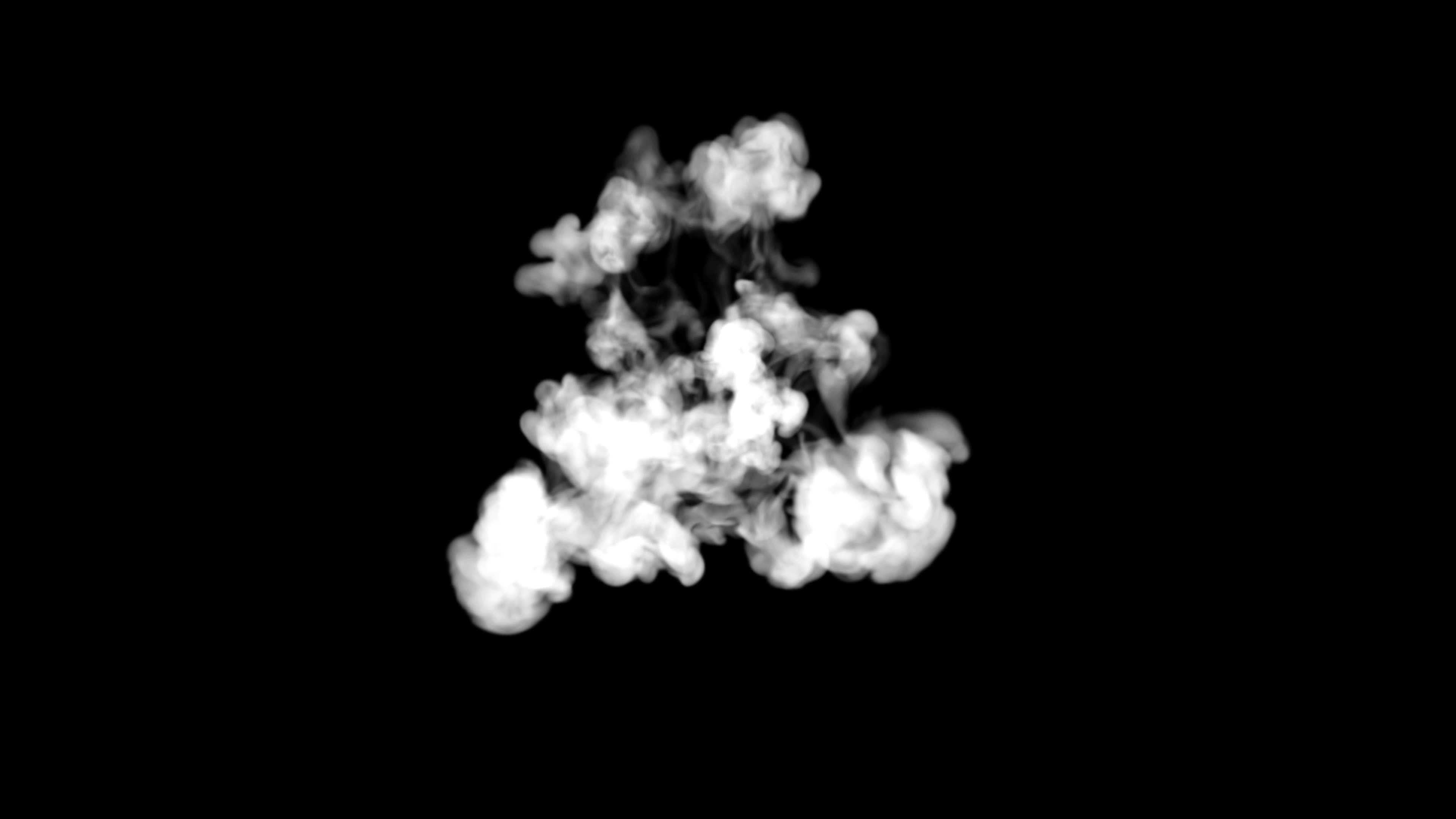 Fog Effects Smoke Elements loop Animation video transparent background with alpha channel ...