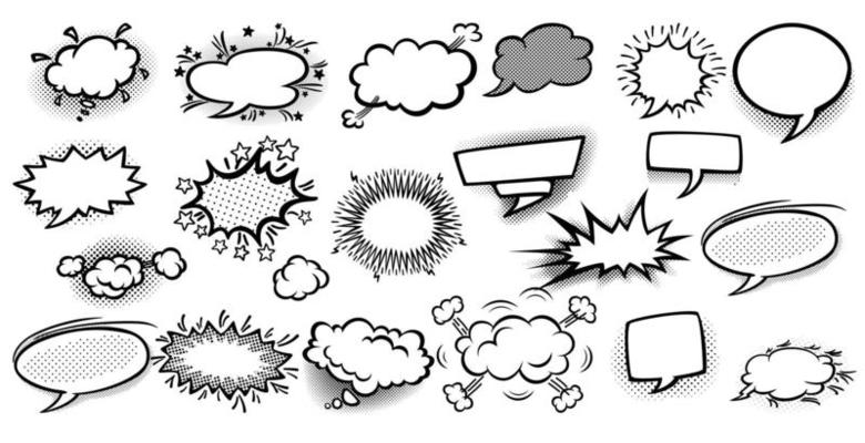 Comic Bubble Vector Art Icons And Graphics For Free Download