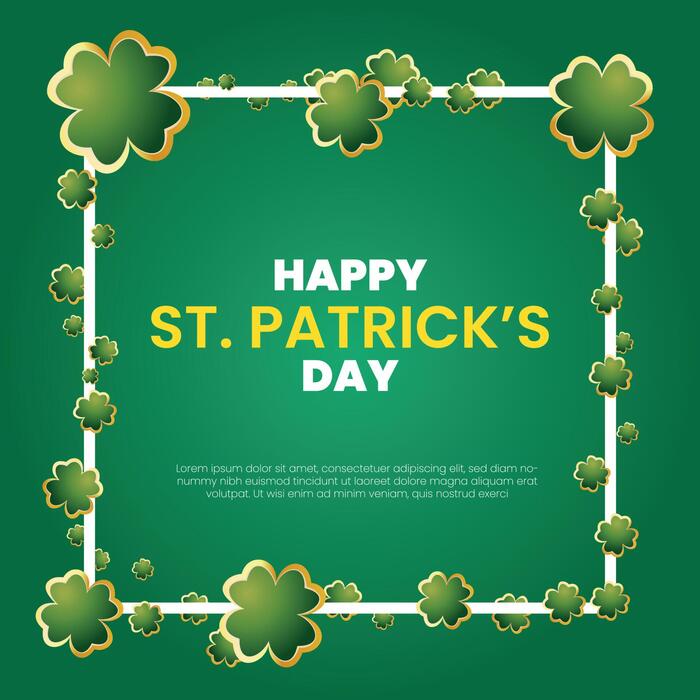St Patricks Day Frame Vector Art, Icons, and Graphics for Free Download