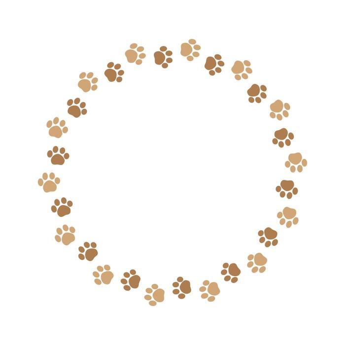 Paw Print Border Template Vector Art, Icons, and Graphics for Free Download
