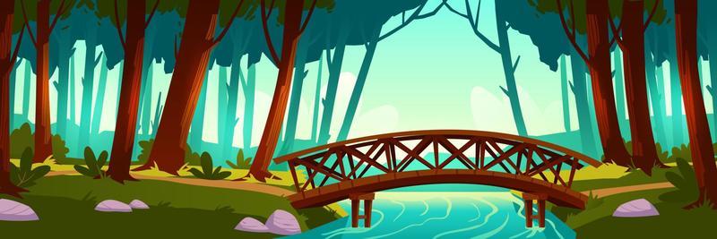 Forest Bridge Vector Art Icons And Graphics For Free Download
