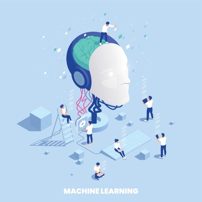 Machine Learning Background Vector Art, Icons, and Graphics for Free ...
