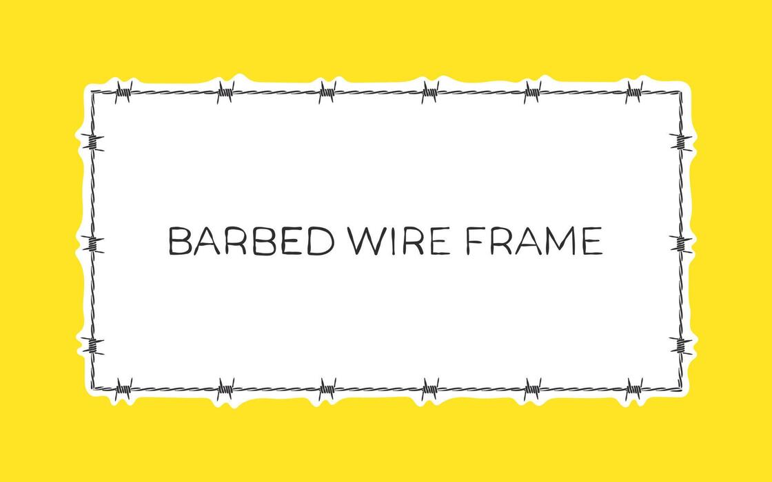 Barbed Wire Border Vector Art, Icons, and Graphics for Free Download