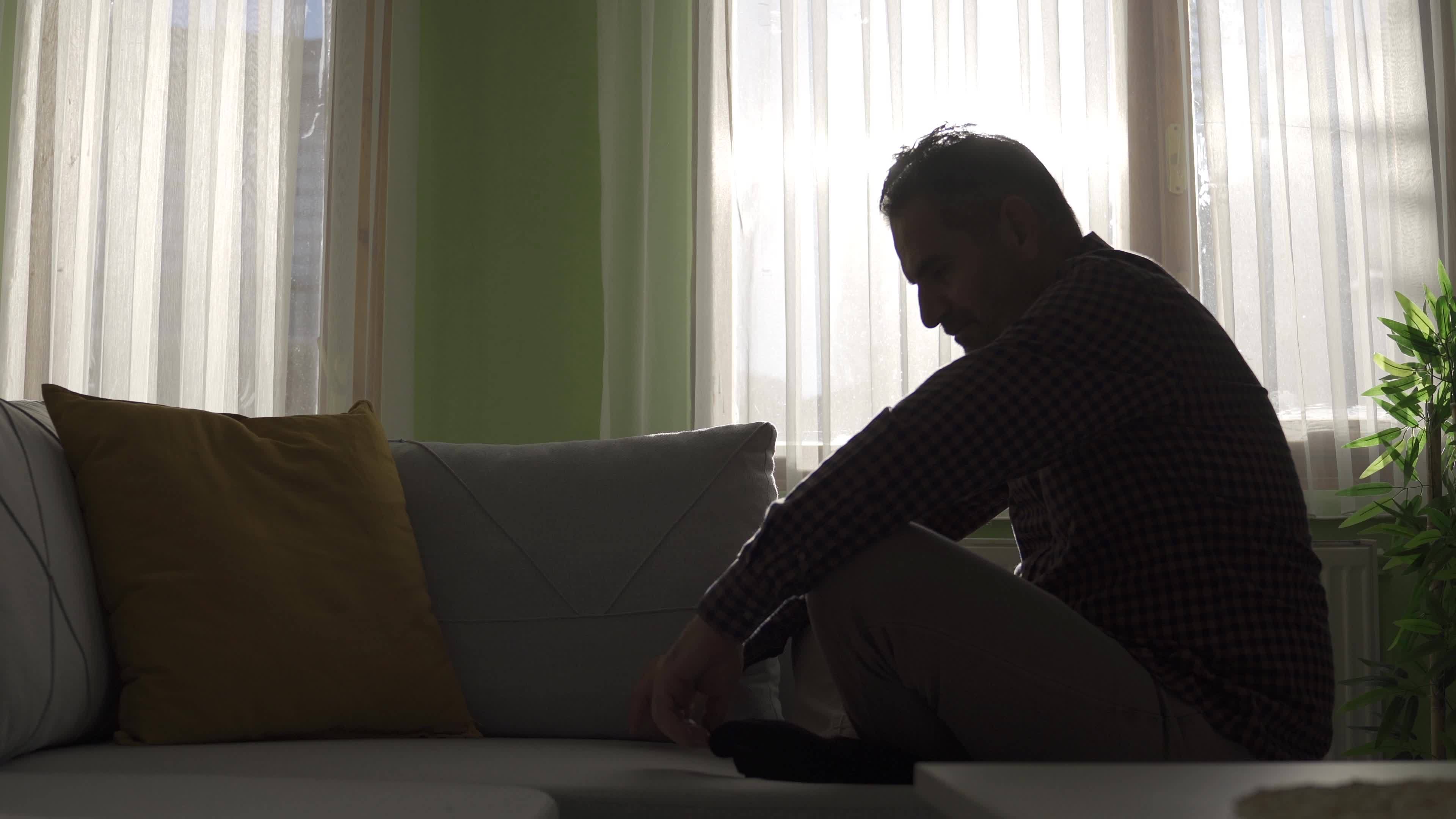 A Lonely Old Man Feels Depressed And Has Psychological Problems Unhappy And Depressed Middle