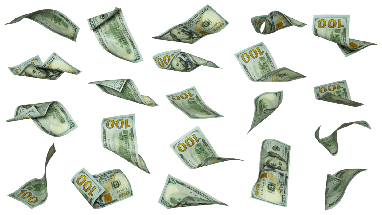 Money Falling PNGs for Free Download